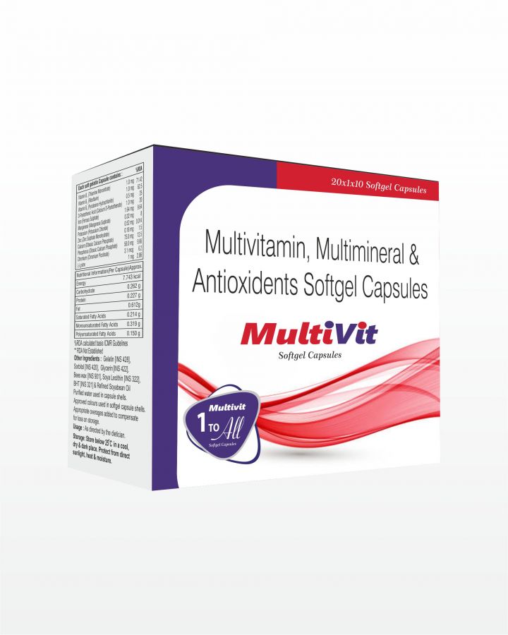 Multivitamin, Multimineral & Antioxidants Softgel Cap – Nilsan ...