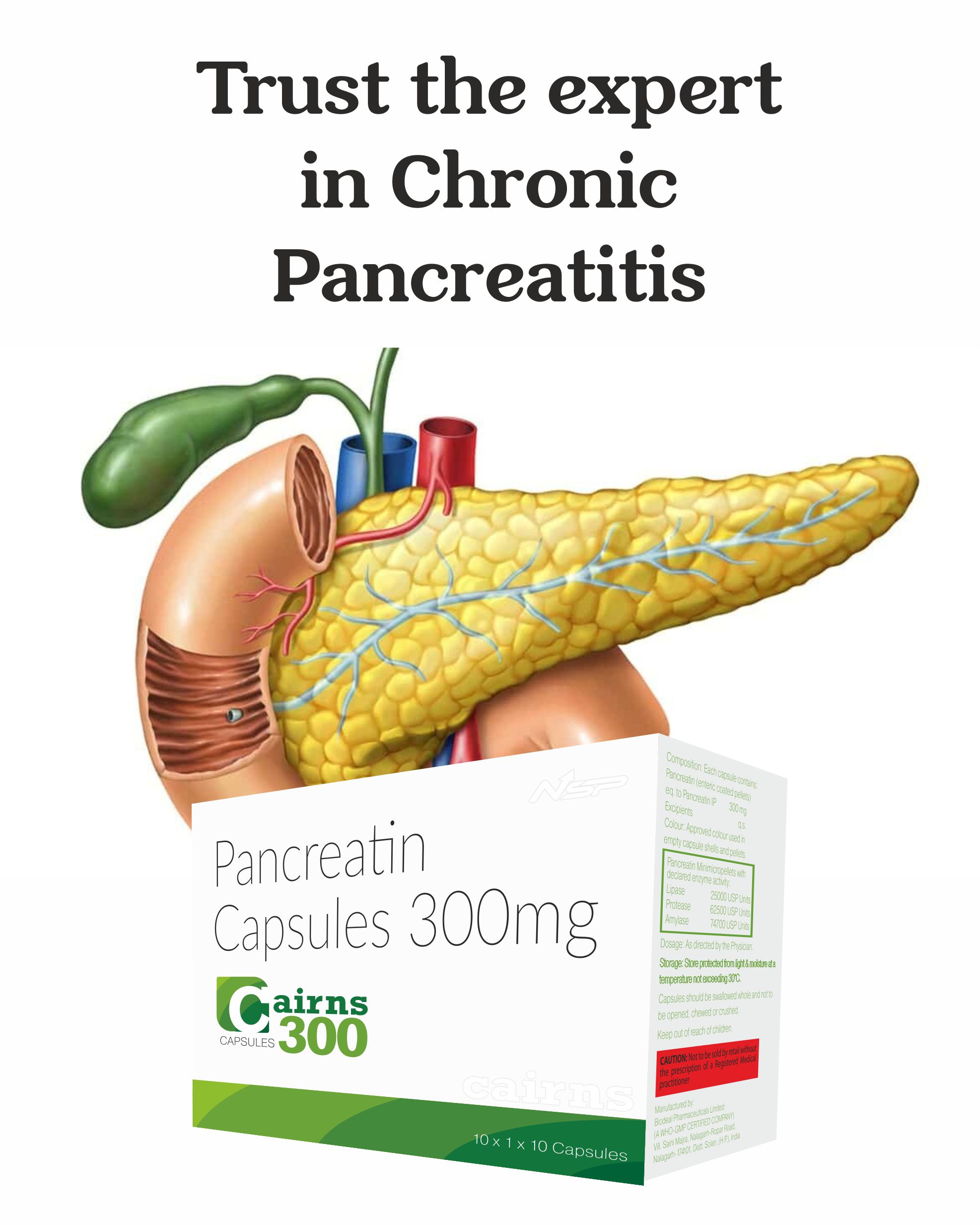 Pancreatin 300mg Capsules – Nilsan Pharmaceuticals Pvt. Ltd.